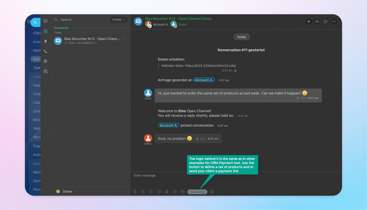 Payment system integrations in Bitrix24