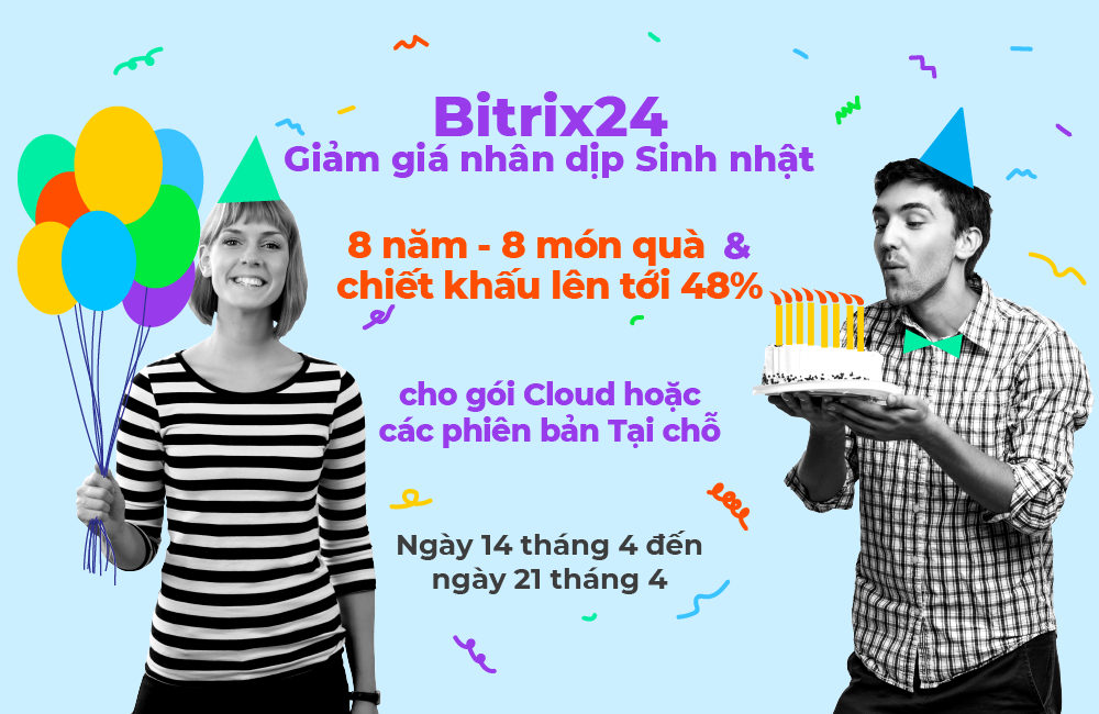 Giảm giá nhân dịp Sinh nhật Bitrix24