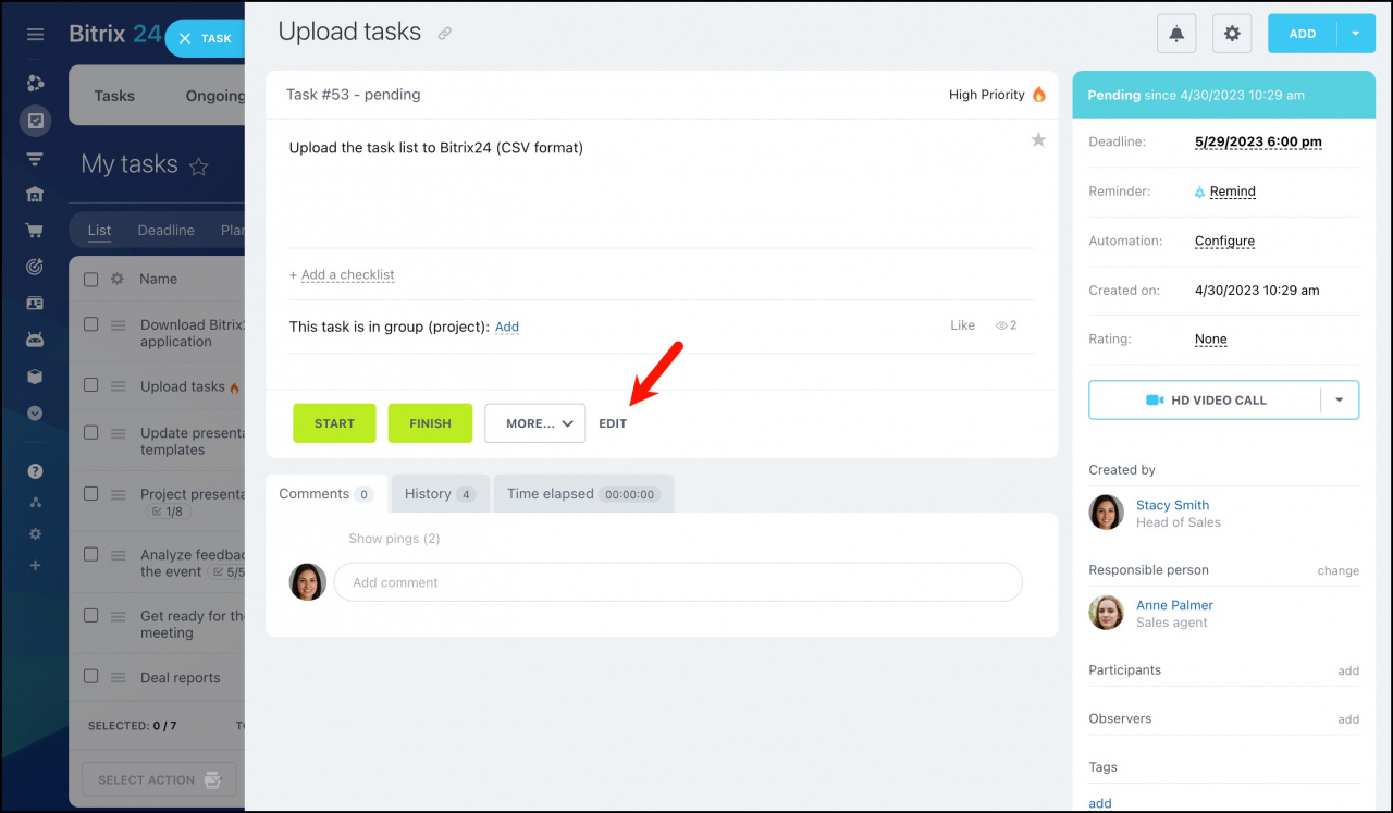 Check Task Upon Completion