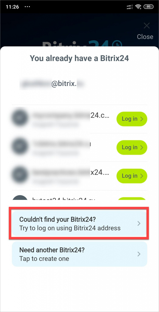 Start working in your Bitrix24 using the Mobile app
